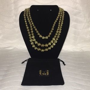T&J Designs | Jewelry | Nwot 3 Layer Gold Beads Necklace | Poshmark
